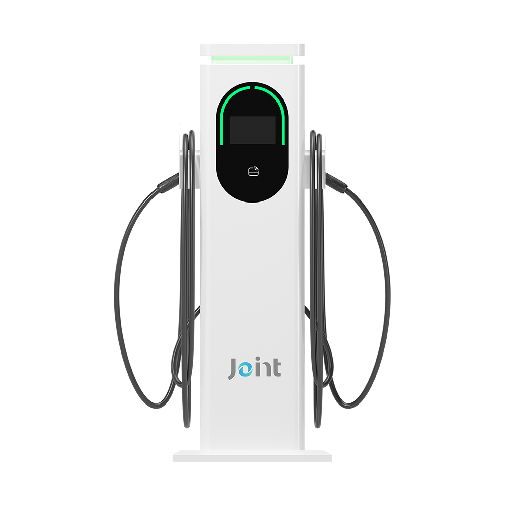 China Type 2 Floor Mounted EV Charger Dual Port AC Charging Station Up ...