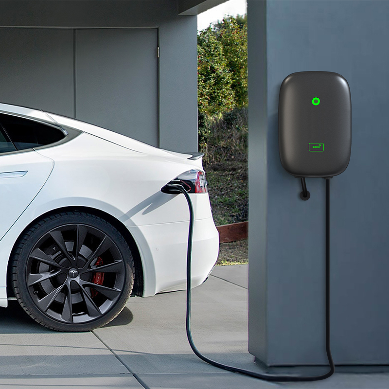 China NA IK08 IP54 enclosure residential electric car charging stations with 18ft cable Manufacture and Factory Joint Tech
